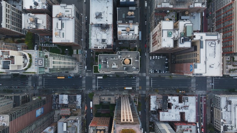 Manhattan, Drone, Skyscarpers, Cityscape by 21 Aerials – Stock Footage ...