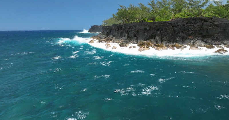 Ocean, Reunion Island, Cliff, Waves by Paride Musci – Stock Footage ...