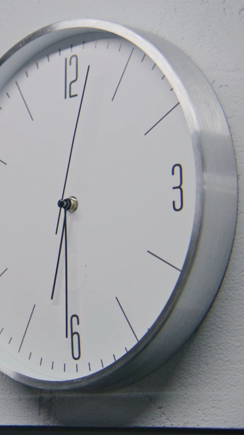 Display Clock, Vertical Format, Moving, Seconds Hand by Frame Stock ...