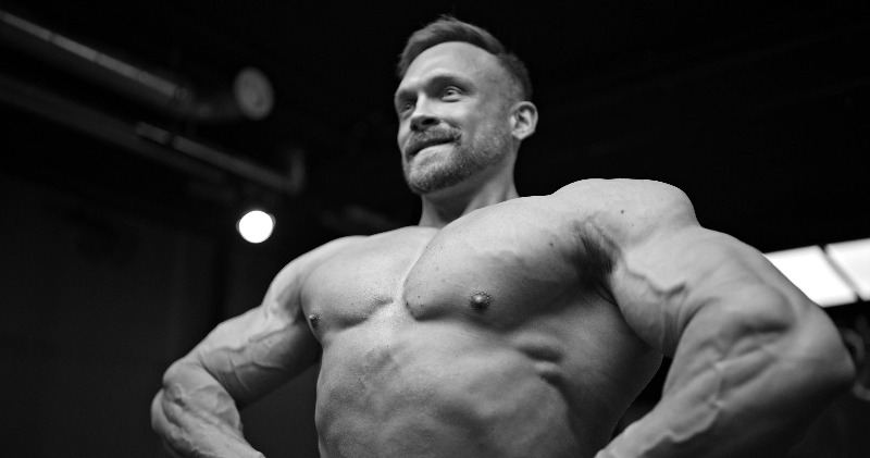 Black And White, Man, Bodybuilder, Posing by Finn Moeller – Stock ...